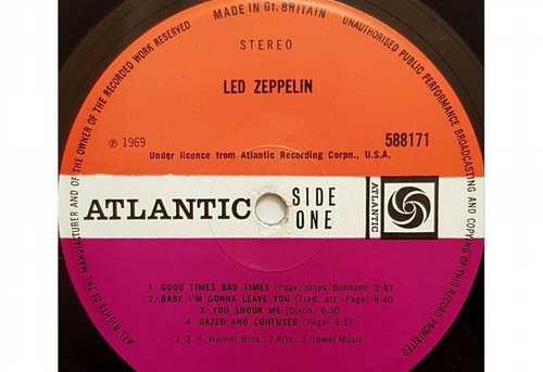 Led Zeppelin 1969 UK LP Repress Англия