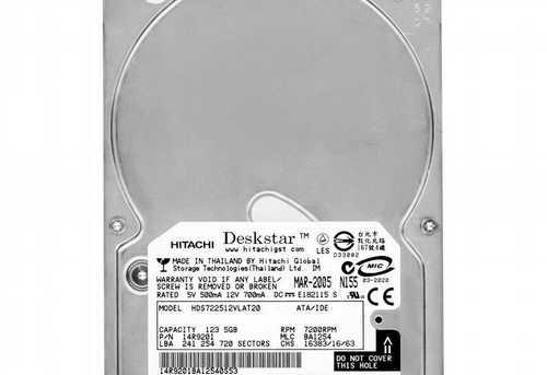Жесткий диск Hitachi 123,5Gb HDS722512vlat20 IDE