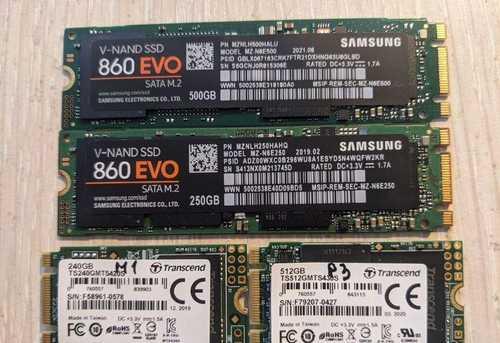 Samsung 860EVO m.2 SSD 250/500gb