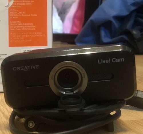 Веб-камера creative Live Cam Sync V2 Black