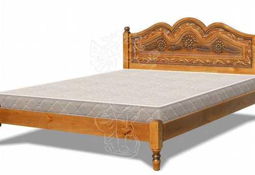 Двуспальная кровать из дерева - новая