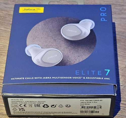 Наушники беспроводные Jabra Elite 7 Pro Gold Beige