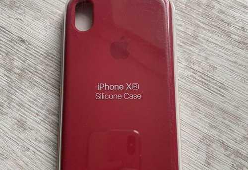 Чехол на iPhone XR малиновый