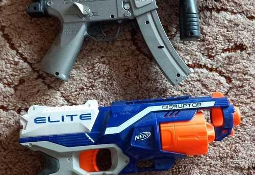 Игрушка автрмат Nerf и автомат со звуком