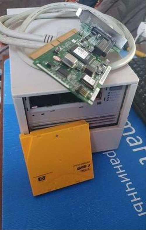 HP Ultrium 960 scsi LTO-3 + pci scsi + провода