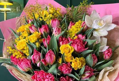 Шикарный Букет цветов Тюльпаны Цветы с доставкой