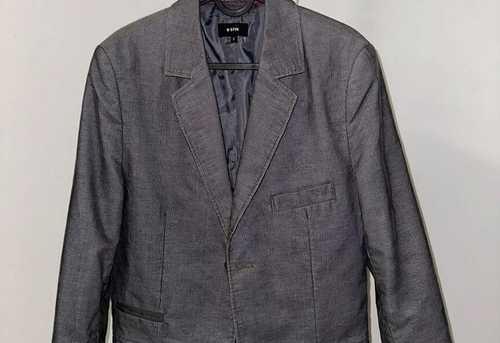 Пиджак мужской серый вельветовый
