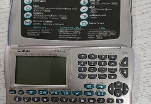 Электронная записная книжка casio SF-5800RS 256кб