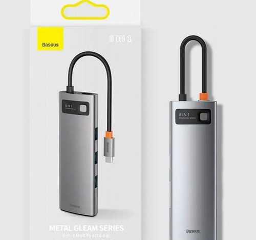 Baseus Hub 8 в 1 USB-C 3.0 Hdmi 4k RJ 45