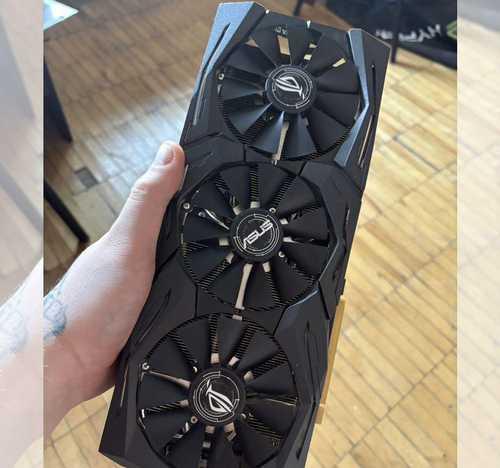 Видеокарта asus ROG strix rx580 8gb