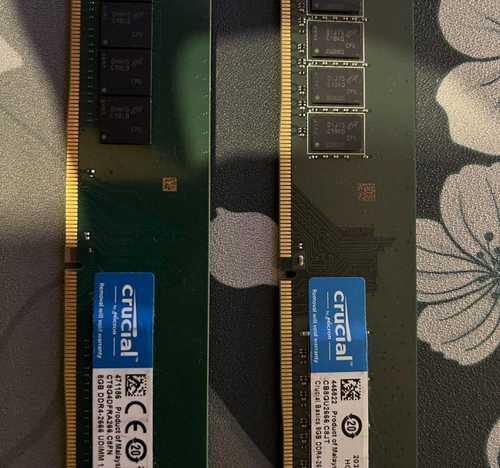 Озу DDR4 Crucial 2x8gb 2666 Micron