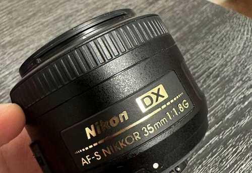 Объектив Nikon 35mm f 1.8g af s dx nikkor