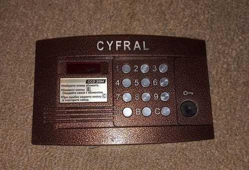 Блок вызова домофона cyfral CCD 2094.1/P