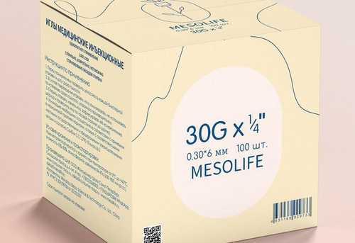 Mesolife Нано иглы для мезотерапии 30*6