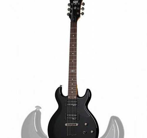 Электрогитара с чехлом Schecter SGR S-1 msbk