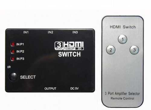 Сумматор hdmi 3 ) 1 PX/switch-3hdmi-RC 007004