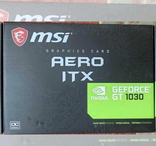 Видеокарта MSI GeForce GT 1030 aero ITX 2G OC