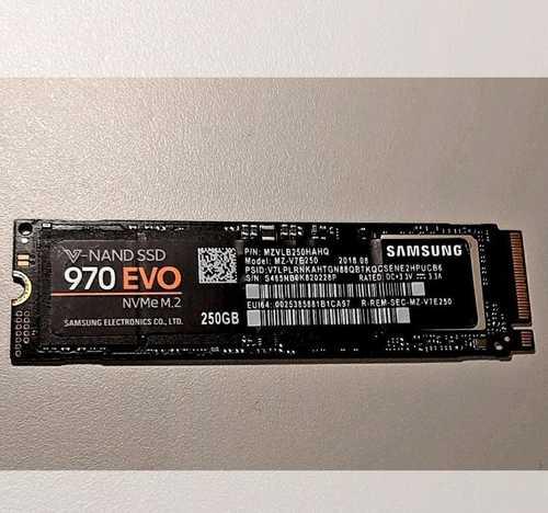 SSD 250 gb Samsung 970 EVO Plus