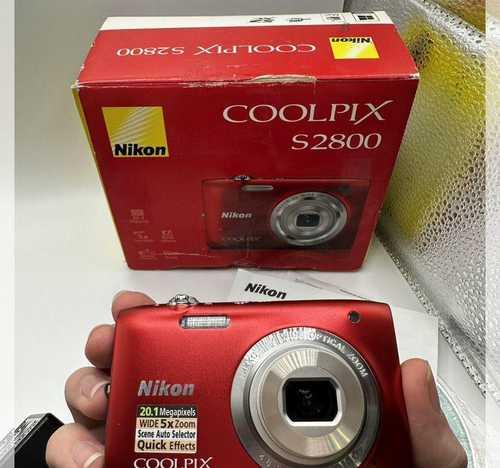 Фотоаппарат Nikon Coolpix S2800 Red