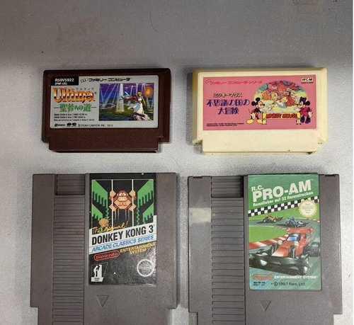 Оригинальные картриджи NES и Famicom