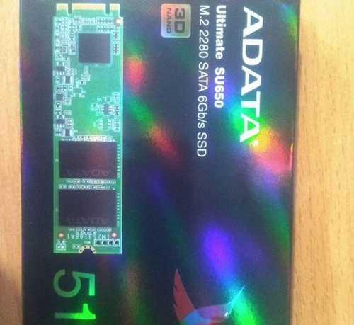 SSD M.2 adata Ultimate SU650 ASU650NS38-512GT-C