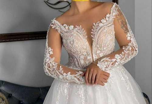Свадебное платье 44 46 (Аренда/Прокат)