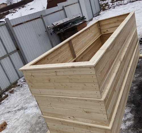 Высокие грядки из дерева