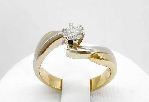 Золотое кольцо 750 с бриллиантом 5.77 гр