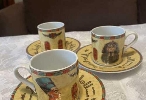 Чашка с блюдцем для кофе Египет