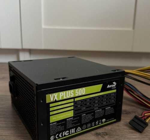 Блок питания aerocool vx plus 500w