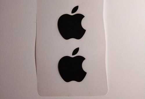 Оригинальные черные наклейки Apple