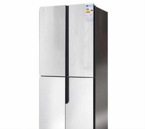 Холодильник Ginzzu NFK-500 White glass в наличии
