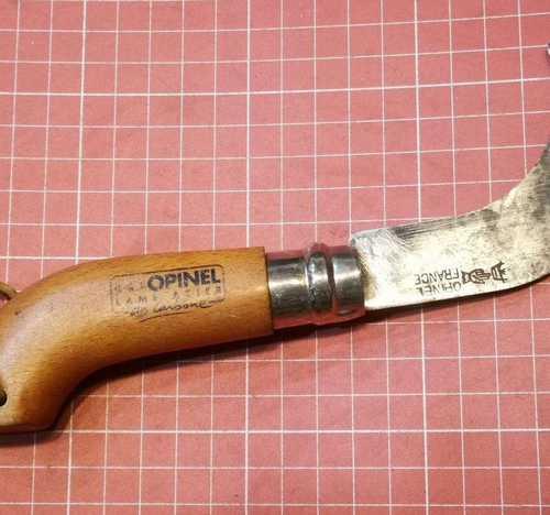 Старый складной садовый нож Opinel из Японии
