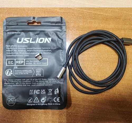 Магнитный кабель Uslion 100w 5А type C type C