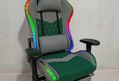Игровое кресло тканевое с RGB подсветкой