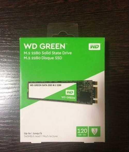 Ssd m2 wd green 120Гб