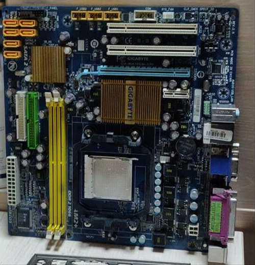 Мат. плата Gigabyte GA-ma74gm-S2H/AM3/mATX/DDR2