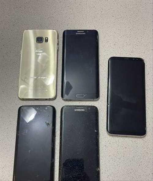 Лот Samsung S8+ 1 шт S7 Edge 2 шт и S6 Edge+ 2шт