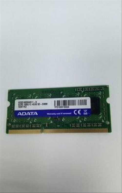 RAM SO-dimm Adata DDR3 4096/12800/1600 8 чипов