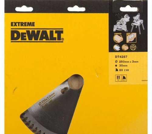 Диск пильный по дереву dewalt extreme 250x30x80T D