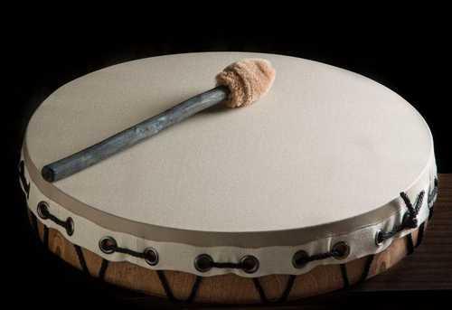 Бубен Shamanic synthetic drum Beige 50х50