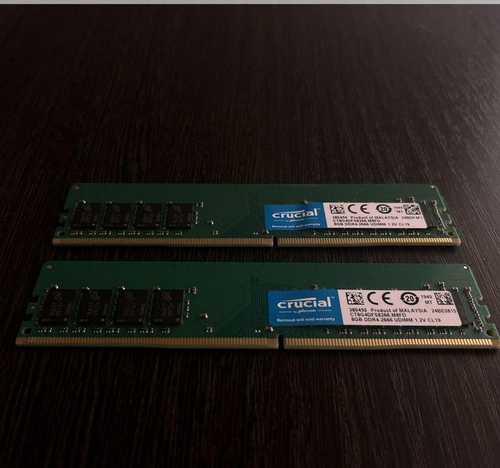 Оперативная память ddr4 crucial 16 гб