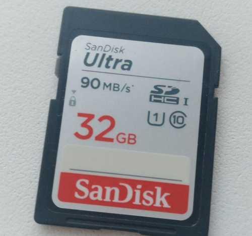 Карта памяти 32гб sandisk