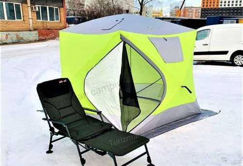Зимняя палатка куб + карповое кресло с подставкой