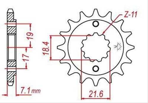 Звезда приводная JT 1321.14