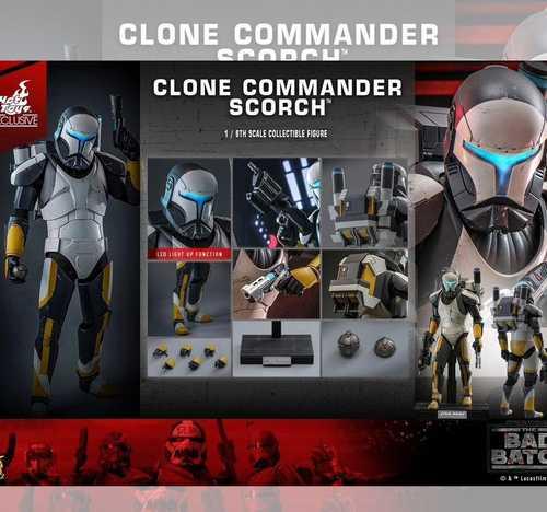 Фигурка Hot Toys TMS130 Clone Commander Scorch