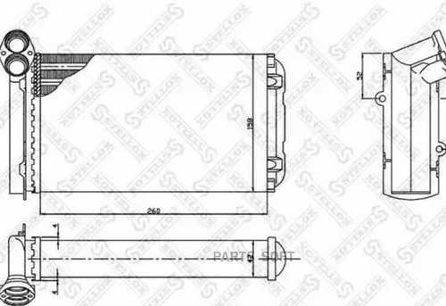 Stellox 1035075SX 10-35075-SX радиатор печки\ VW S