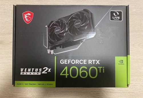 Видеокарта MSI GeForce RTX 4060 Ti ventus 2X 8G OC