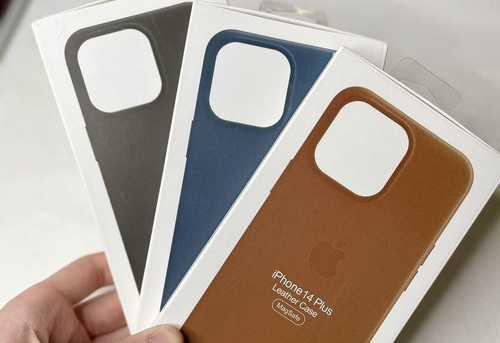 Кожаный Чехол Leather Case для iPhone 14 Plus
