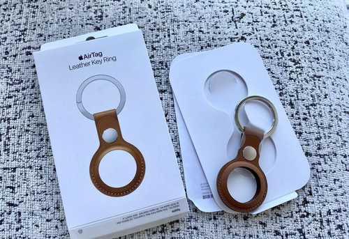 Кожаный брелок Apple AirTag Leather Key Brown